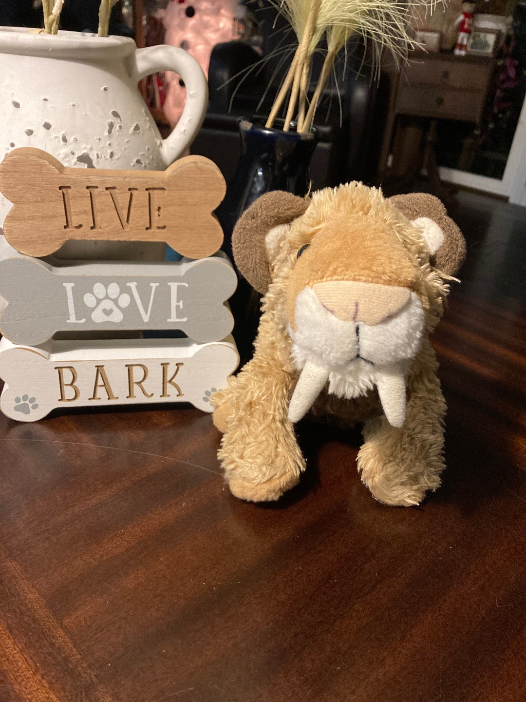 Wild Republic 11 Plush Saber Tooth Tiger Stuffed Brown Plush Wild Toy ...