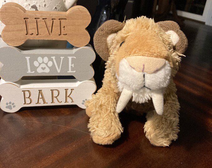 Wild Republic 11” Plush Saber Tooth Tiger Stuffed Brown Plush Wild Toy ...