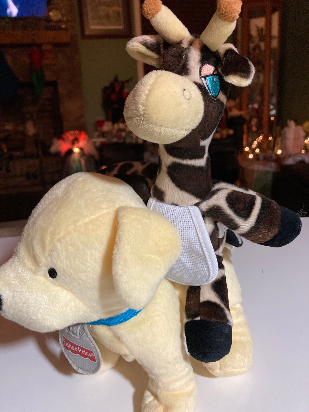 Fisher Price Plush Yellow Lab Puppy Dog 10” and Hobby Lobby Stuffed 10 ...