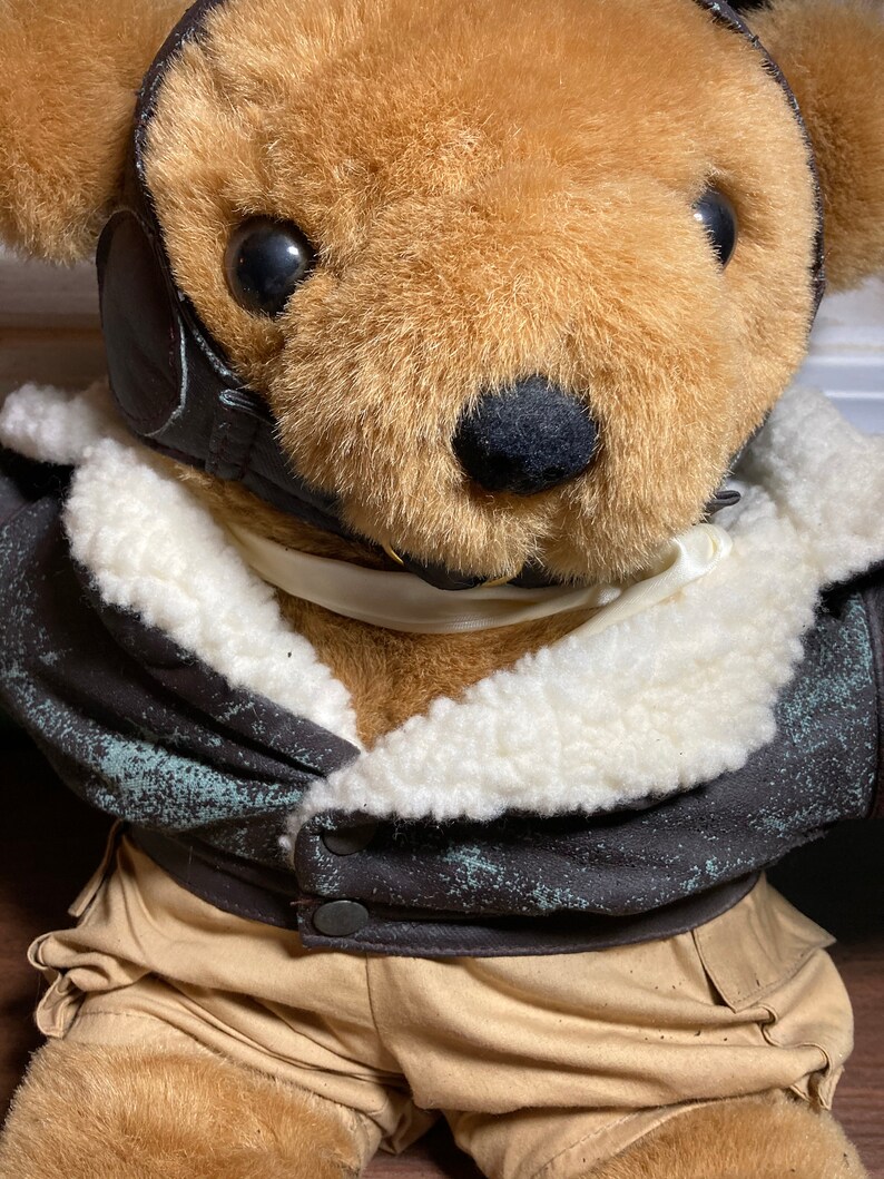 ADOPT ME Vintage Macy Teddy Bear 1992 Dressed in Clothes Plush Stuffed ...