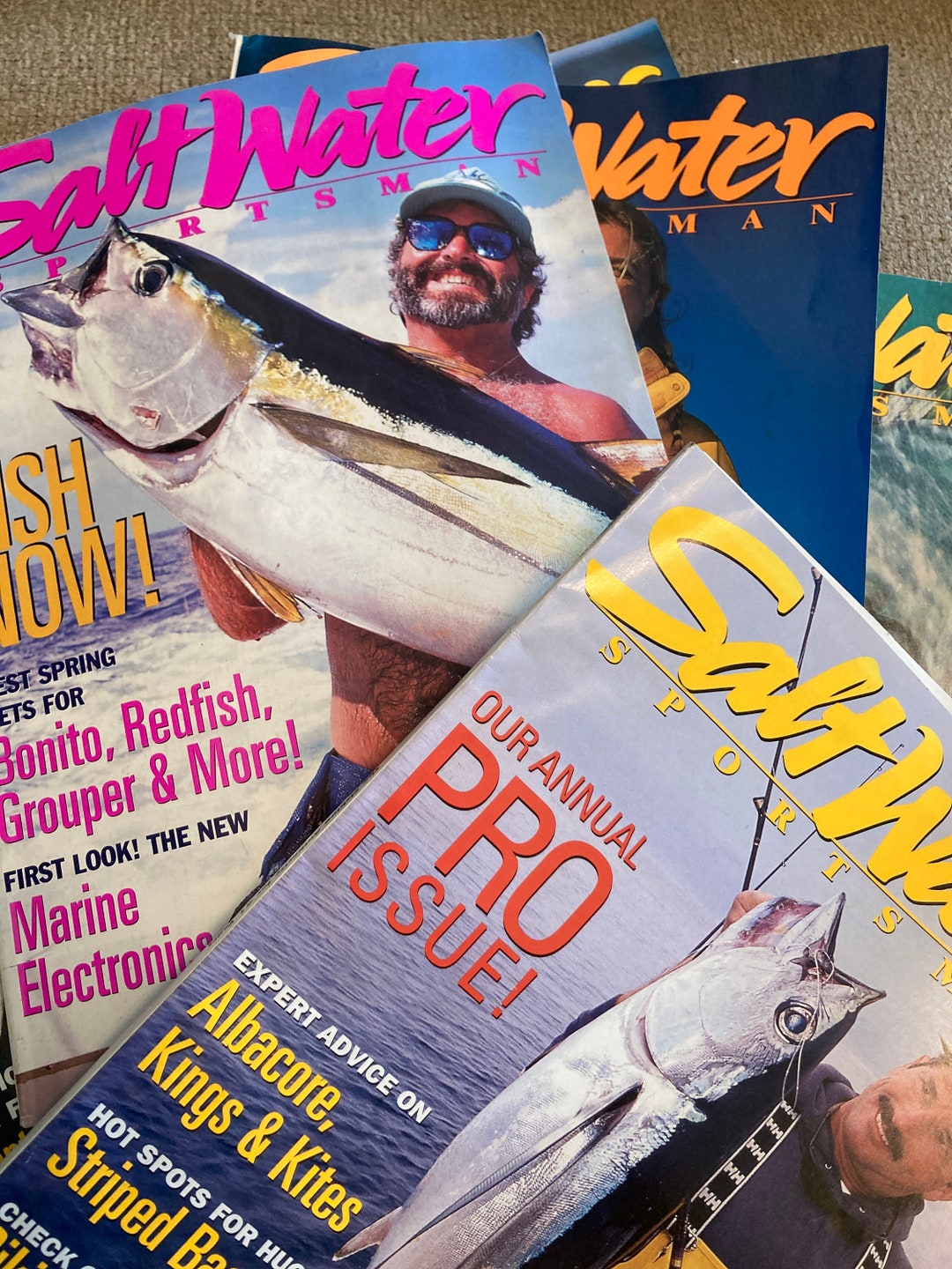 Salt Water Sportsman Magazine Lot of 6 Vintage Year 2000 Fisherman ...