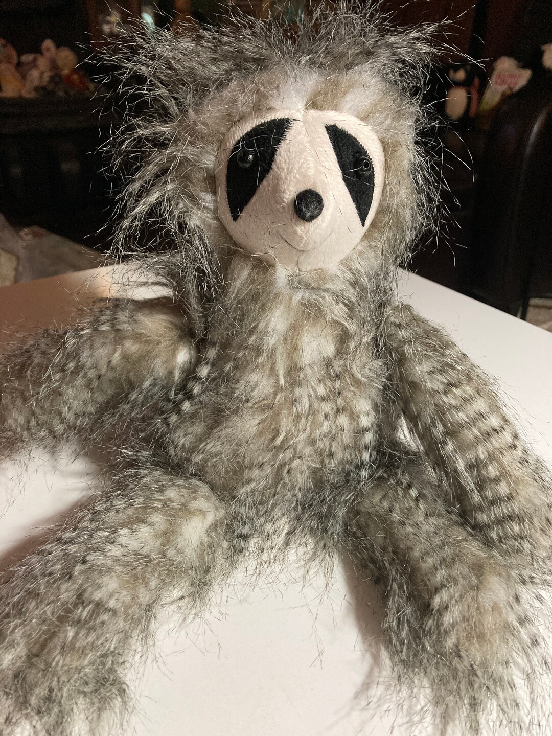 Hobby Lobby Stuffed Plush Sloth Fuzzy Hair Grey 12 Long Fat - Etsy