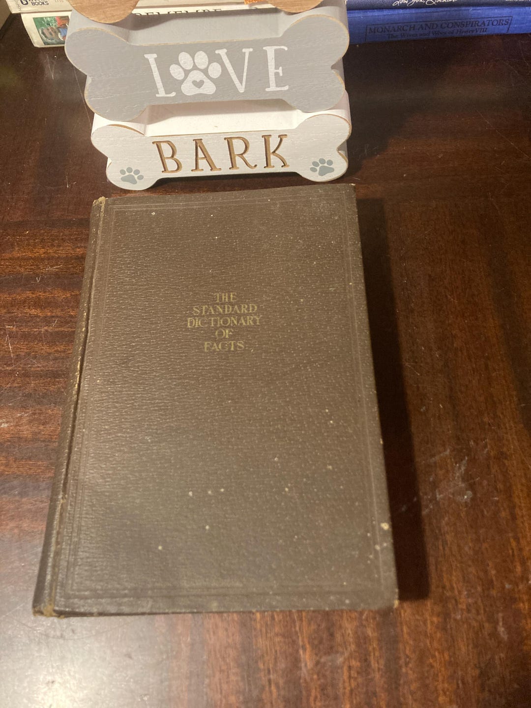 The Standard Dictionary of Facts Hardback Book Vintage Antique Year ...