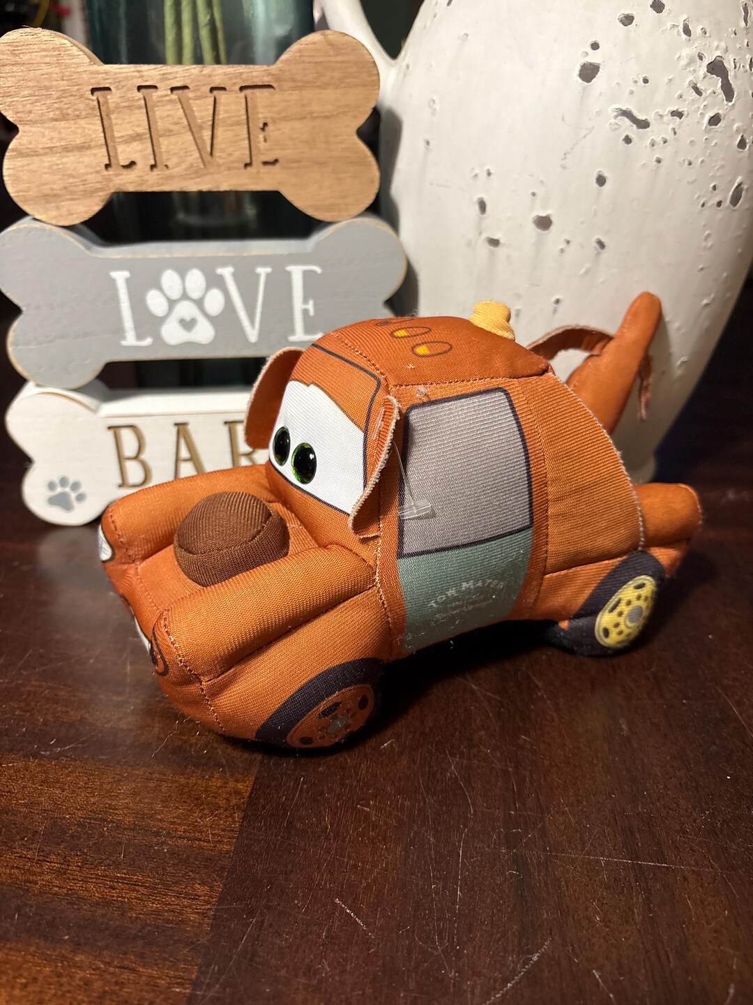 Ty Plush Stuffed Disneys Cars Wrecker Mater 8x3.5x3 Toy Cloth Car ...