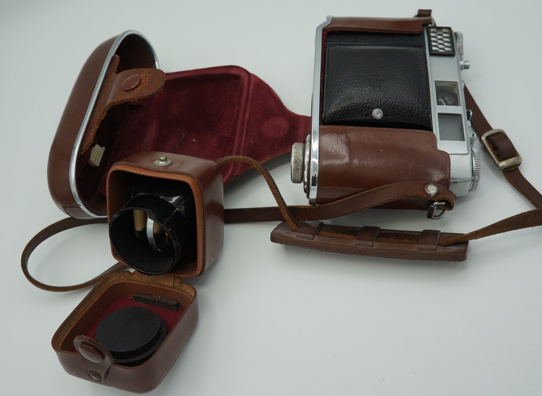 Kodak Retina IB Camera: 50mm F/2.8, Original Leather Case & Lens Hood ...