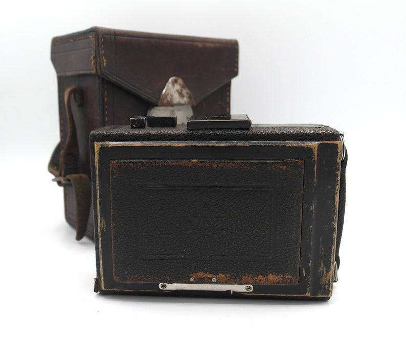 Antique Ica Dresden Folding Camera: Carl Zeiss Lens, Leather Case - Etsy