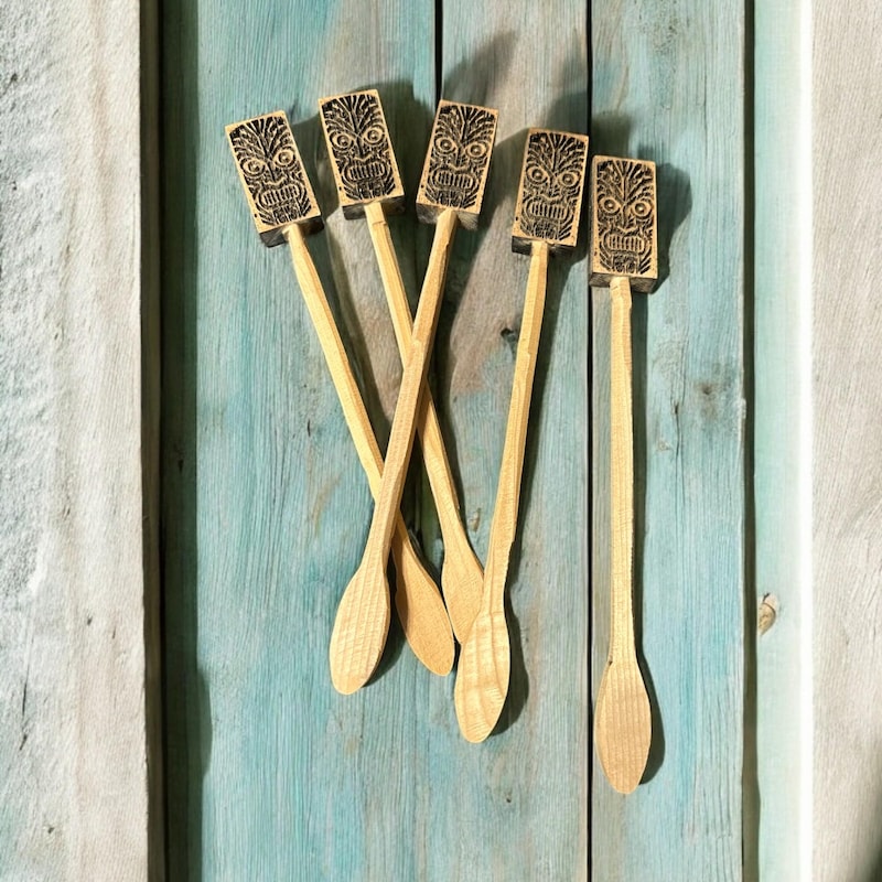 Tiki Swizzle Sticks - Etsy