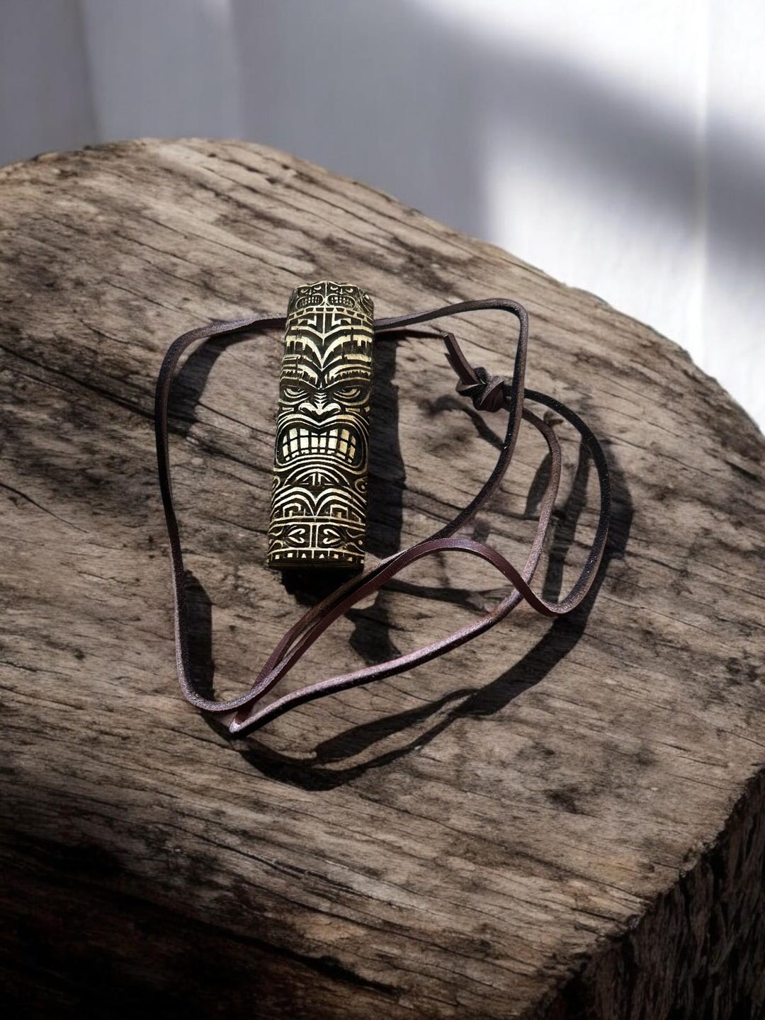 Tiki Idol Necklace - Handcrafted Tiki-inspired Charm - Large (4.75 Inch ...