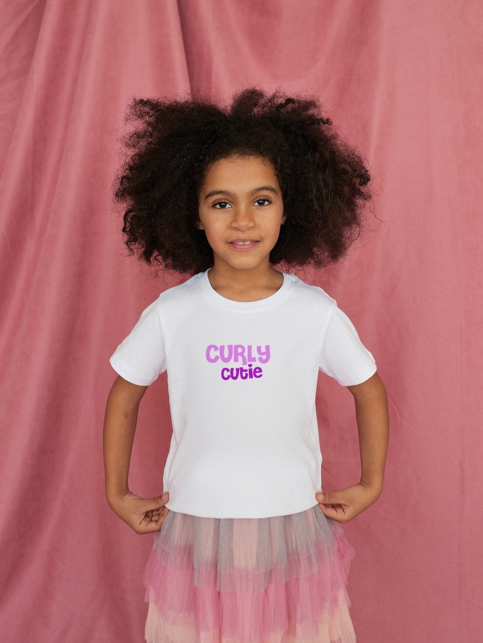 Curly Cutie T-shirt - Natural Hair Shirt, Curly Girl T-shirt, Curly Hair Shirt, Afro Hair Shirt ...