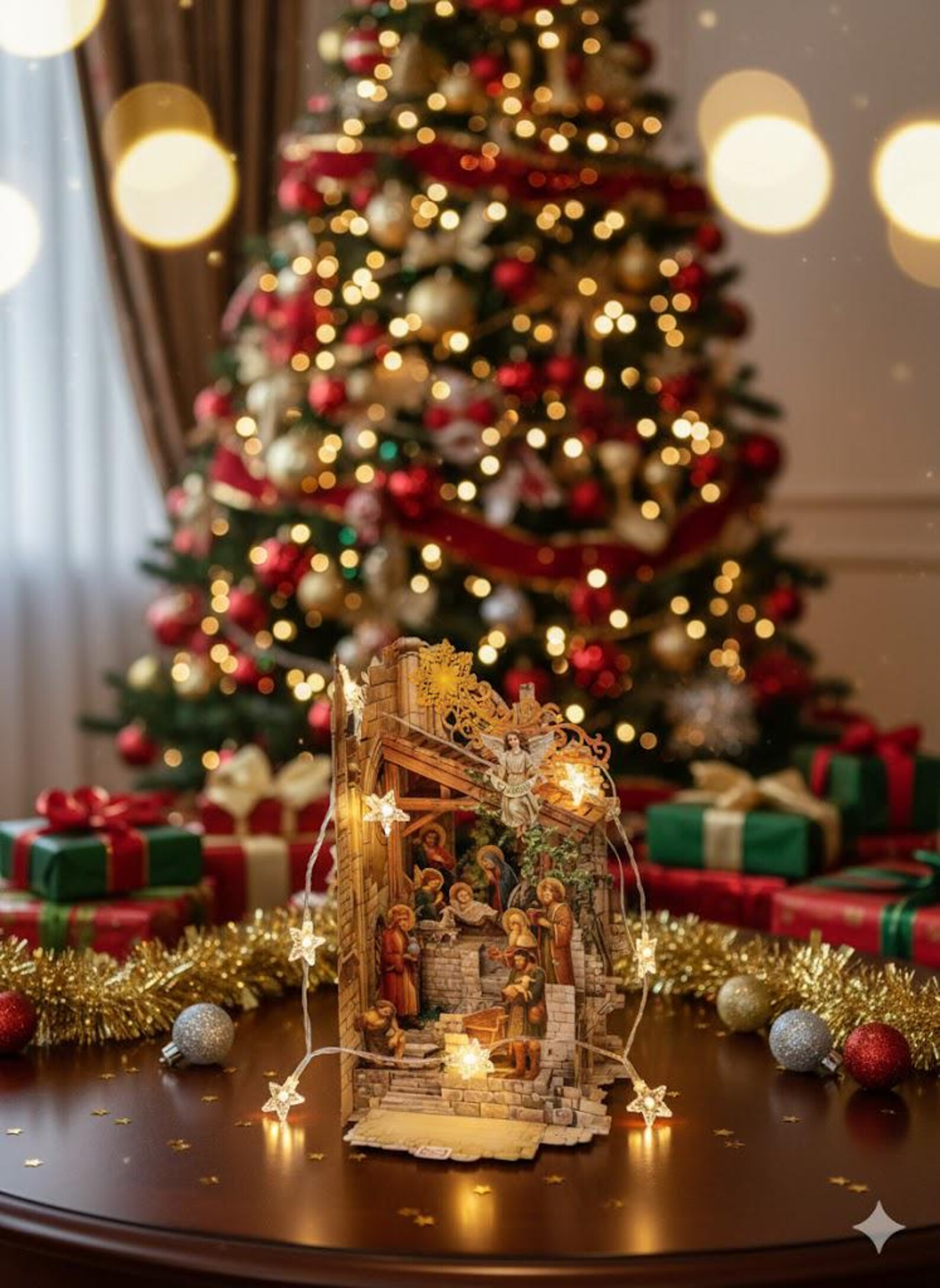 3D Pop-up Nativity Scene Card – Bethlehem Stable, Holy Family - Etsy