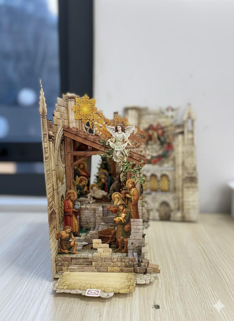 3D Pop-up Nativity Scene Card – Bethlehem Stable, Holy Family - Etsy