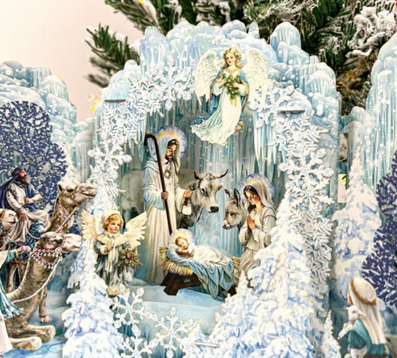 3D Pop-up Nativity Christmas Card – Holy Family Scene - Etsy UK