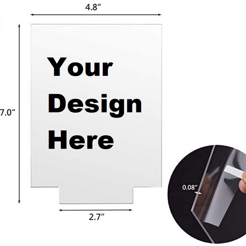 Custom Acrylic Sign for LED Night Light (LED Base NOT Included) /etched ...
