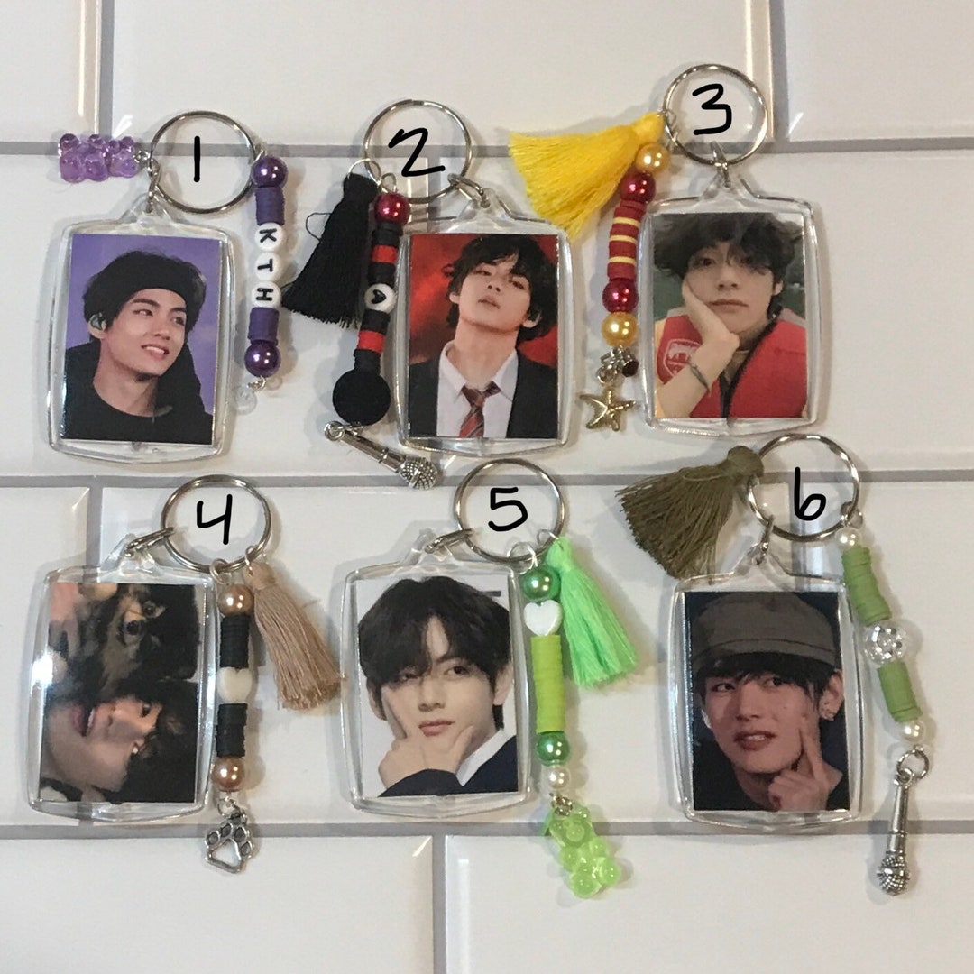 Taehyung Keychain With Charms - Etsy