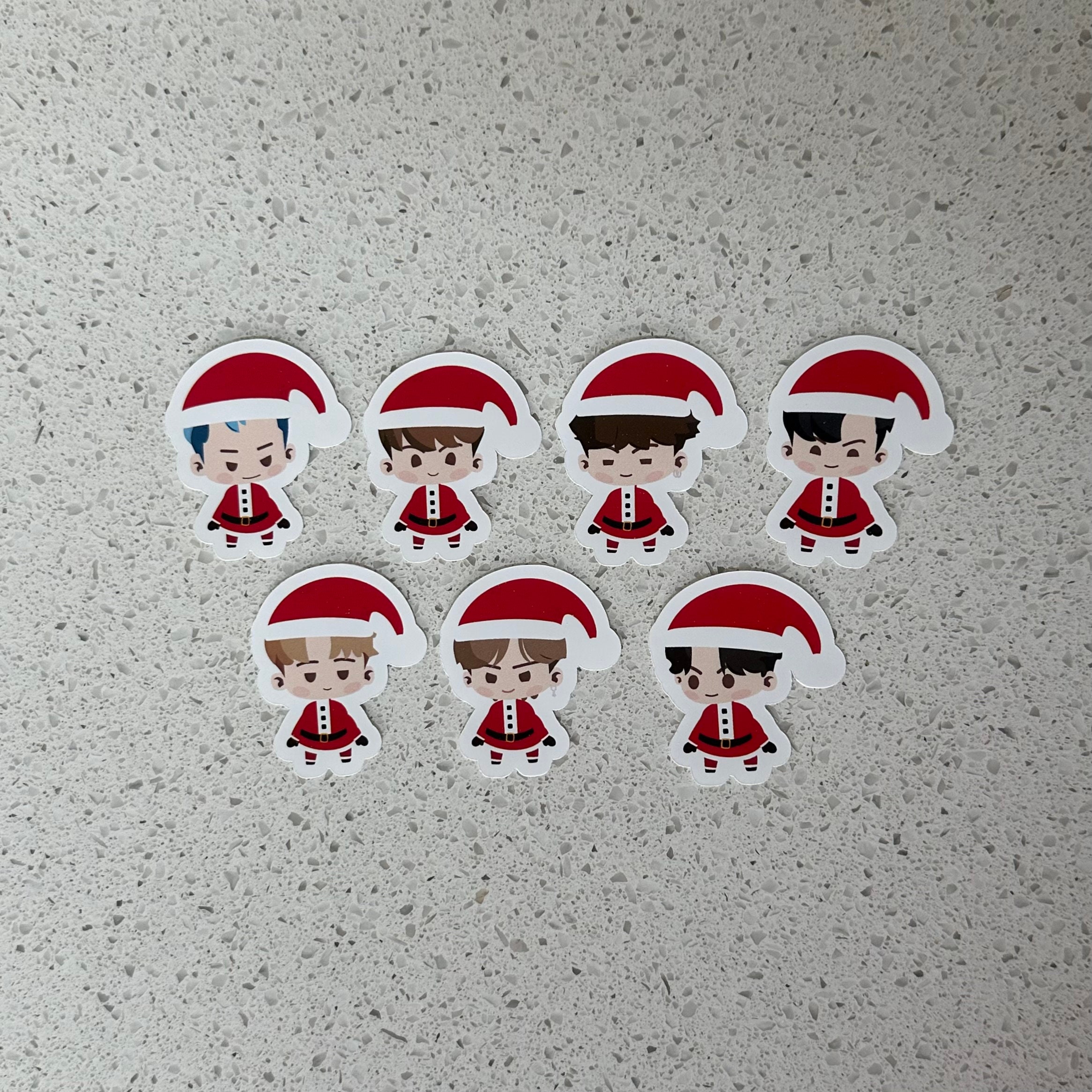 BTS in the Seom Christmas Stickers - Etsy