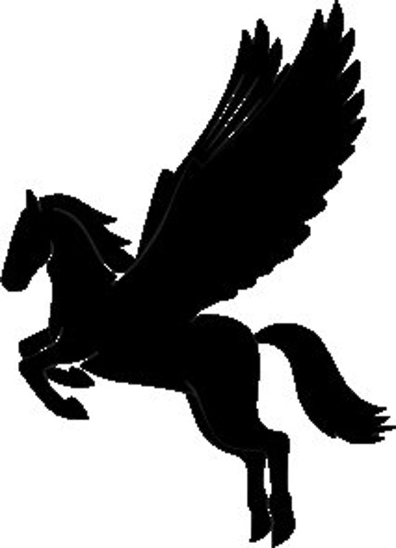 Flying Pegasus Silhouette