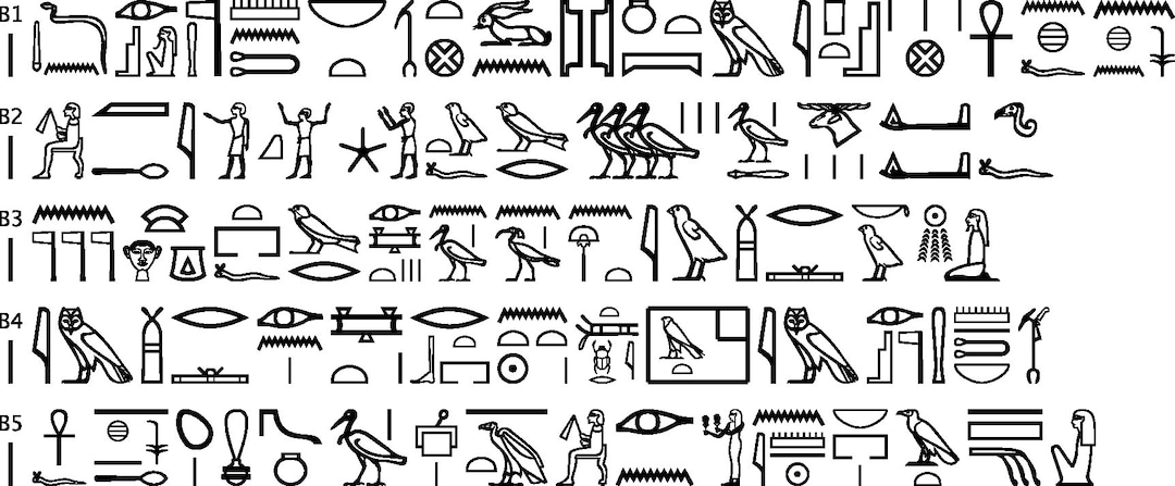 Ancient Egypt Hieroglyphics Meanings