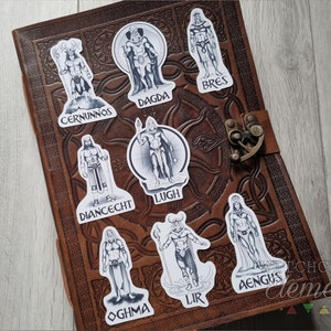 Celtic Gods & Goddesses Sticker Bundle, 16 Deity Illustrations Sticker ...