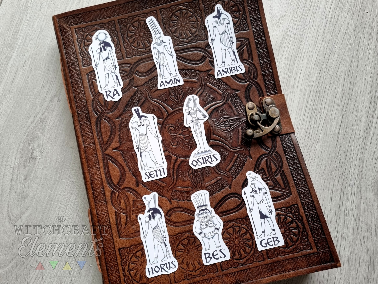Egyptian Gods & Goddesses Sticker Bundle, 16 Deity Illustrations ...