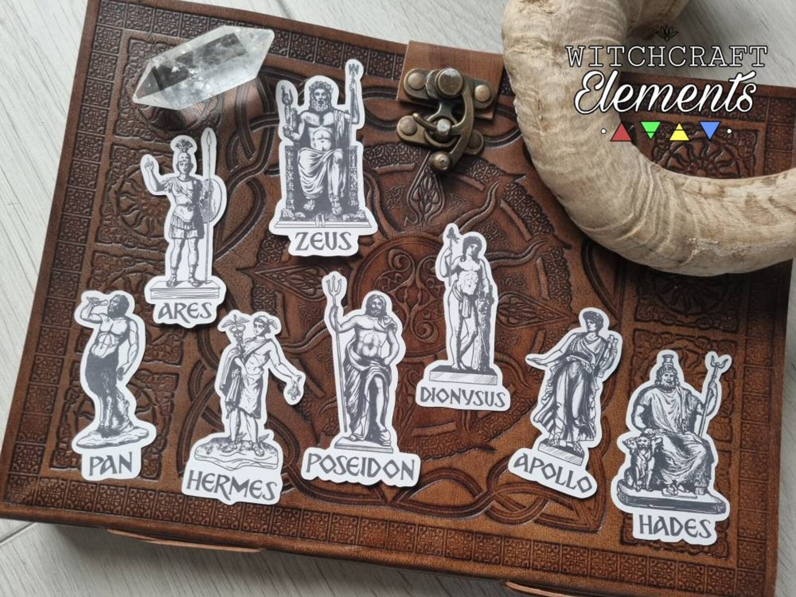 Greek Gods & Goddesses Sticker Bundle 16 Deity Illustrations - Etsy