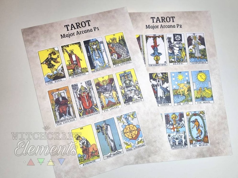Traditional Tarot Card Stickers Full Colour RWS Deck 78 - Etsy UK