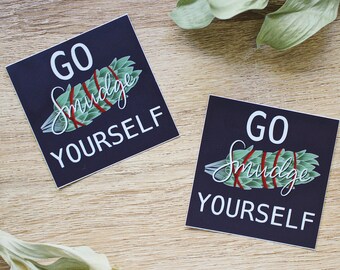 Go Smudge Yourself Stickers - Etsy