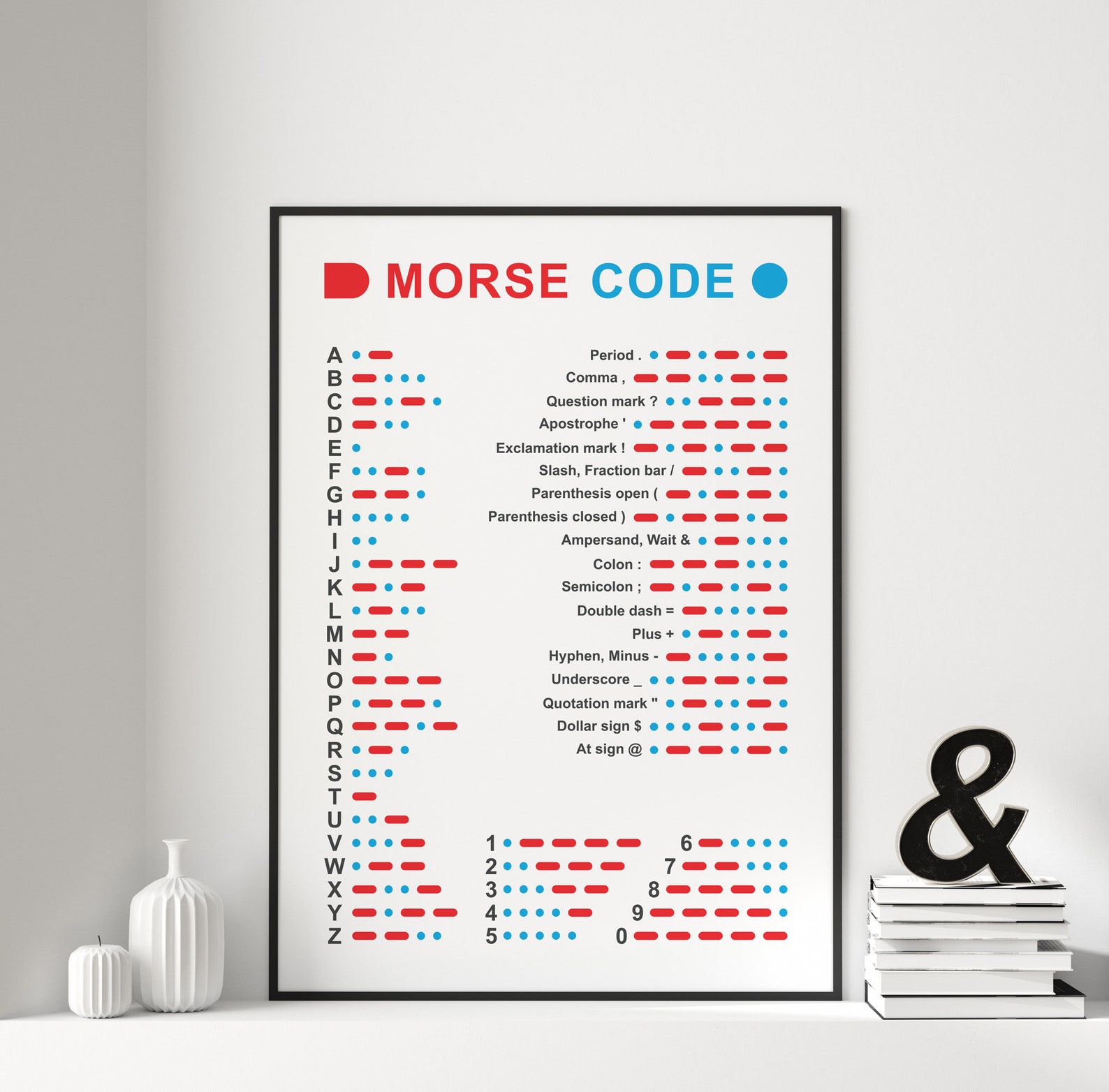 Morse Code Alphabet Print: Minimalist Wall Art (digital Download) - Etsy