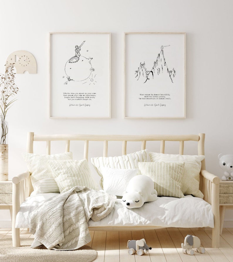 The Little Prince Prints: Nursery Wall Art Decor (digital File) - Etsy