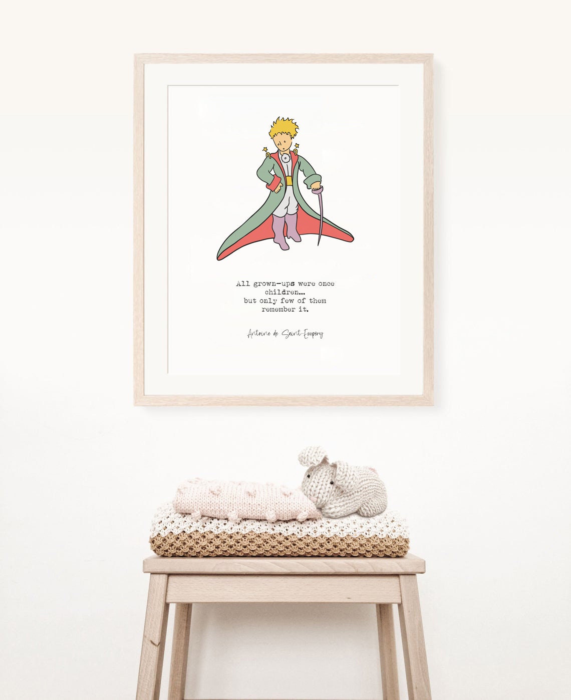 The Little Prince Print / The Little Prince Wall Art Set / Le Petit ...