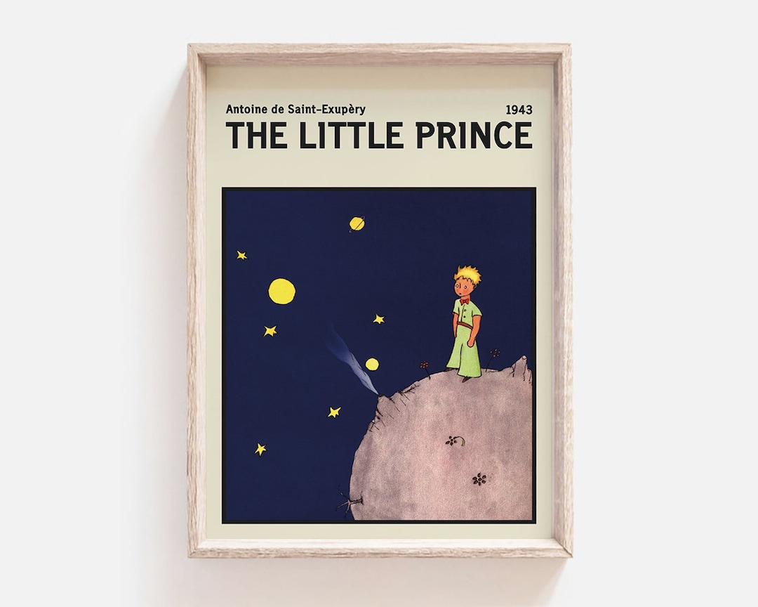 The Little Prince Vintage Edition Book Cover Print / Le Petit Prince ...