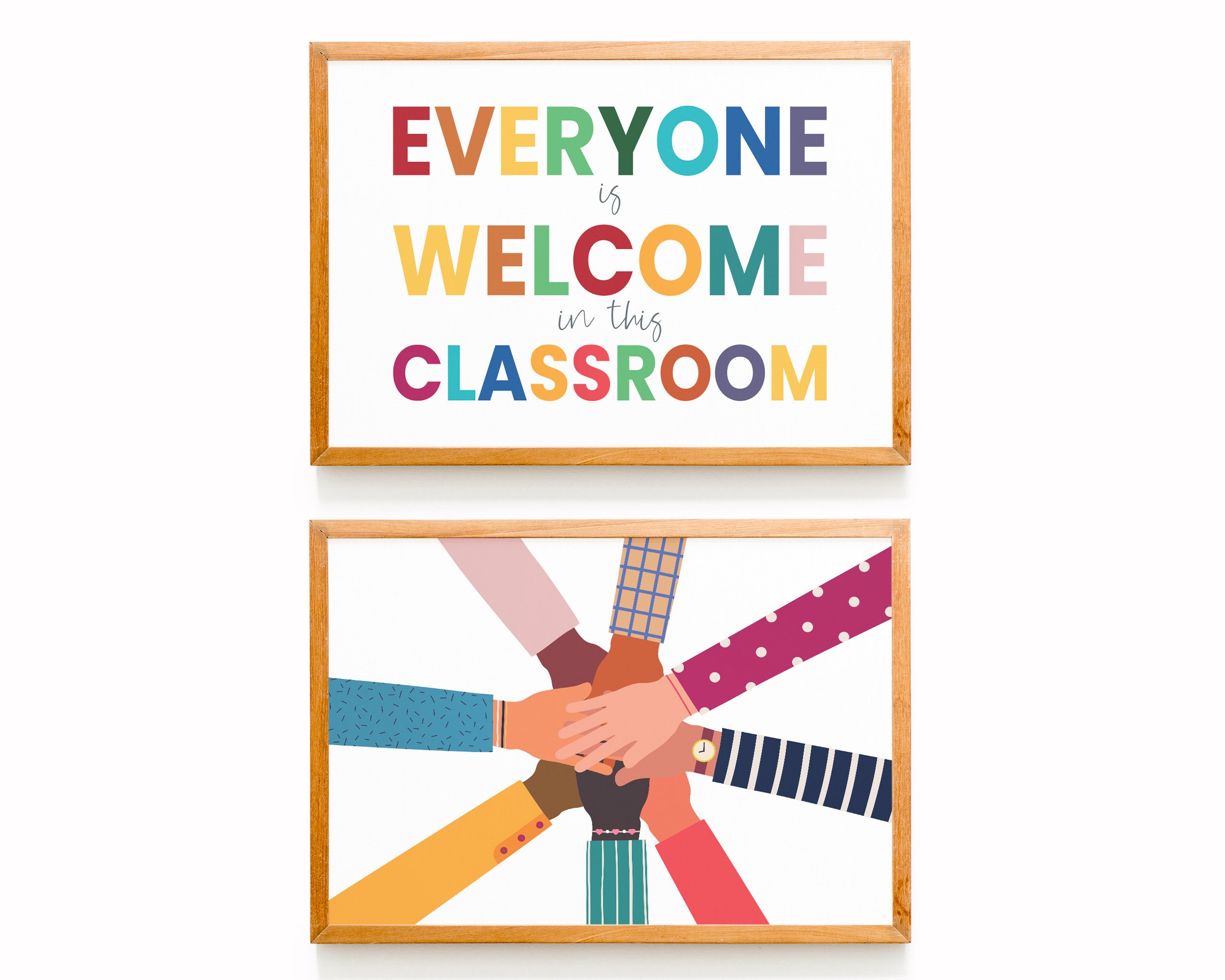 Everyone is Welcome in This Classroom Print, Equality, Diversity ...