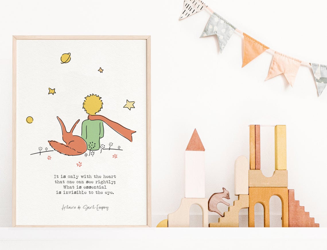 The Little Prince Print Motivational Print Le Petit Prince - Etsy