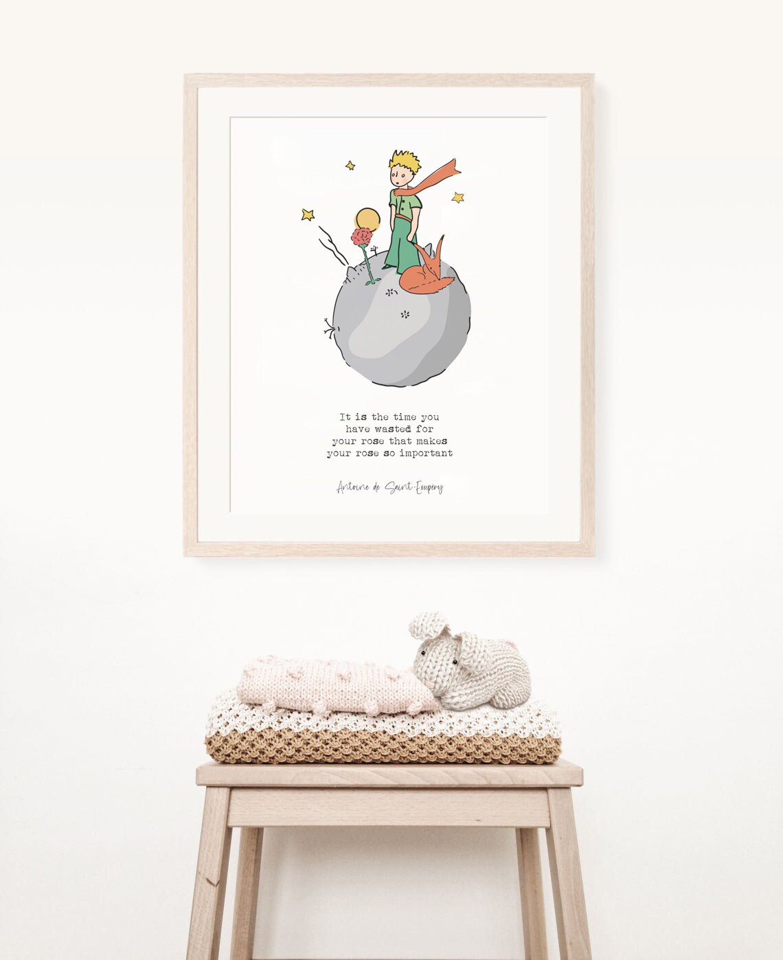 The Little Prince Print in a Planet Le Petit Prince - Etsy