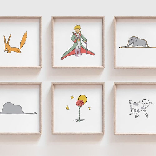 The Little Prince Wall Art Set of 6 / Little Prince Print / - Etsy