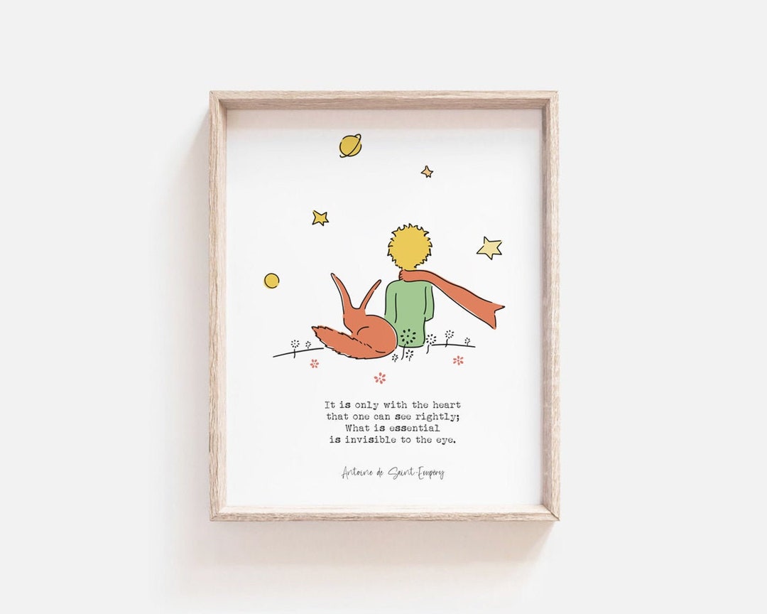 The Little Prince Print, Motivational Print, Le Petit Prince ...