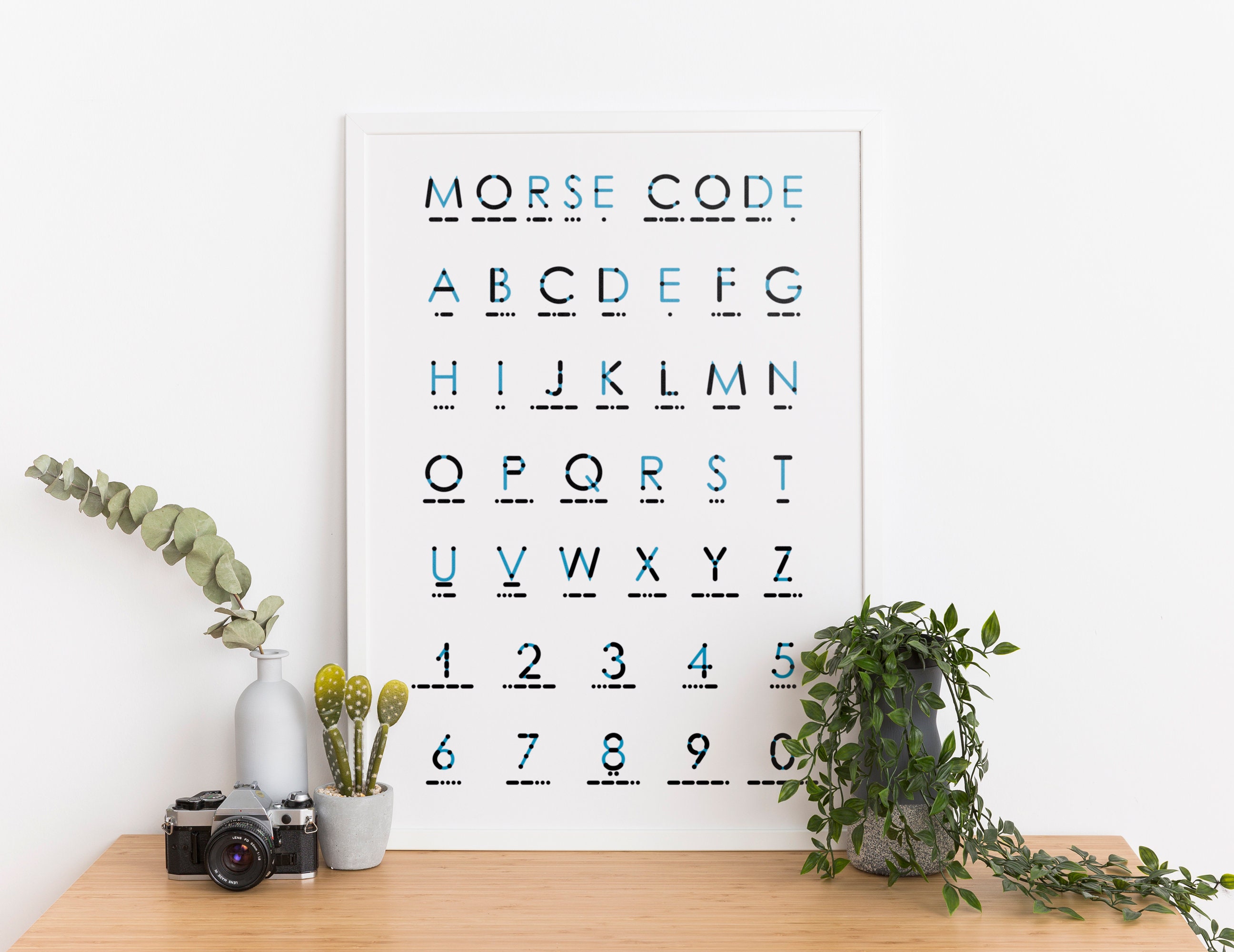 Morse Code Print, Morse Code Poster, Wall Art Print, Wall Art, Morse ...