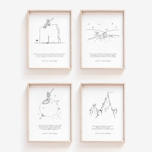 The Little Prince Prints: Nursery Wall Art Decor (digital File) - Etsy