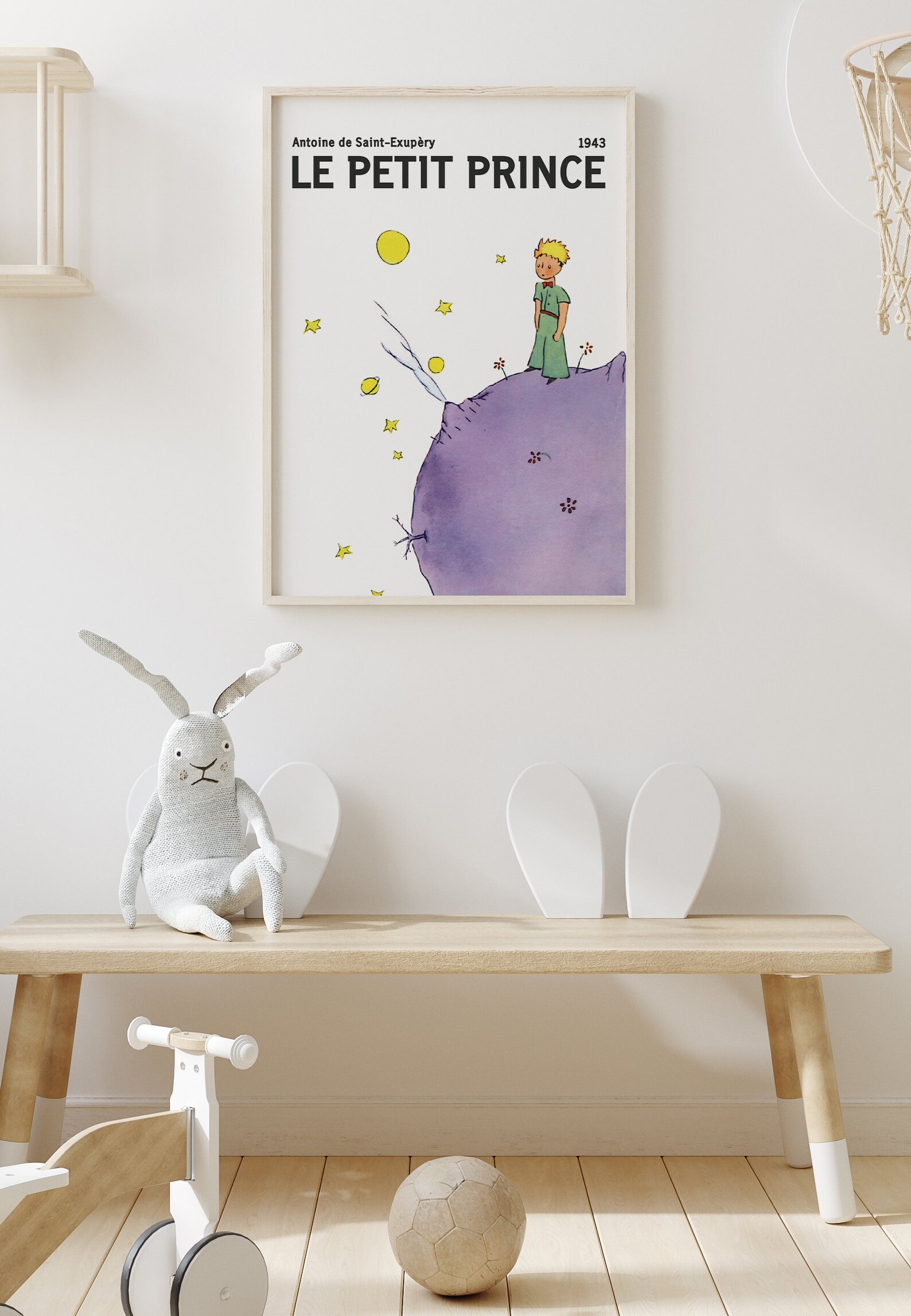 Le Petit Prince Book Cover Print / the Little Prince Vintage Poster ...