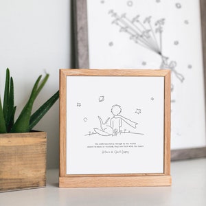 The Little Prince Print With Quote, Motivational Print, Le Petit Prince ...