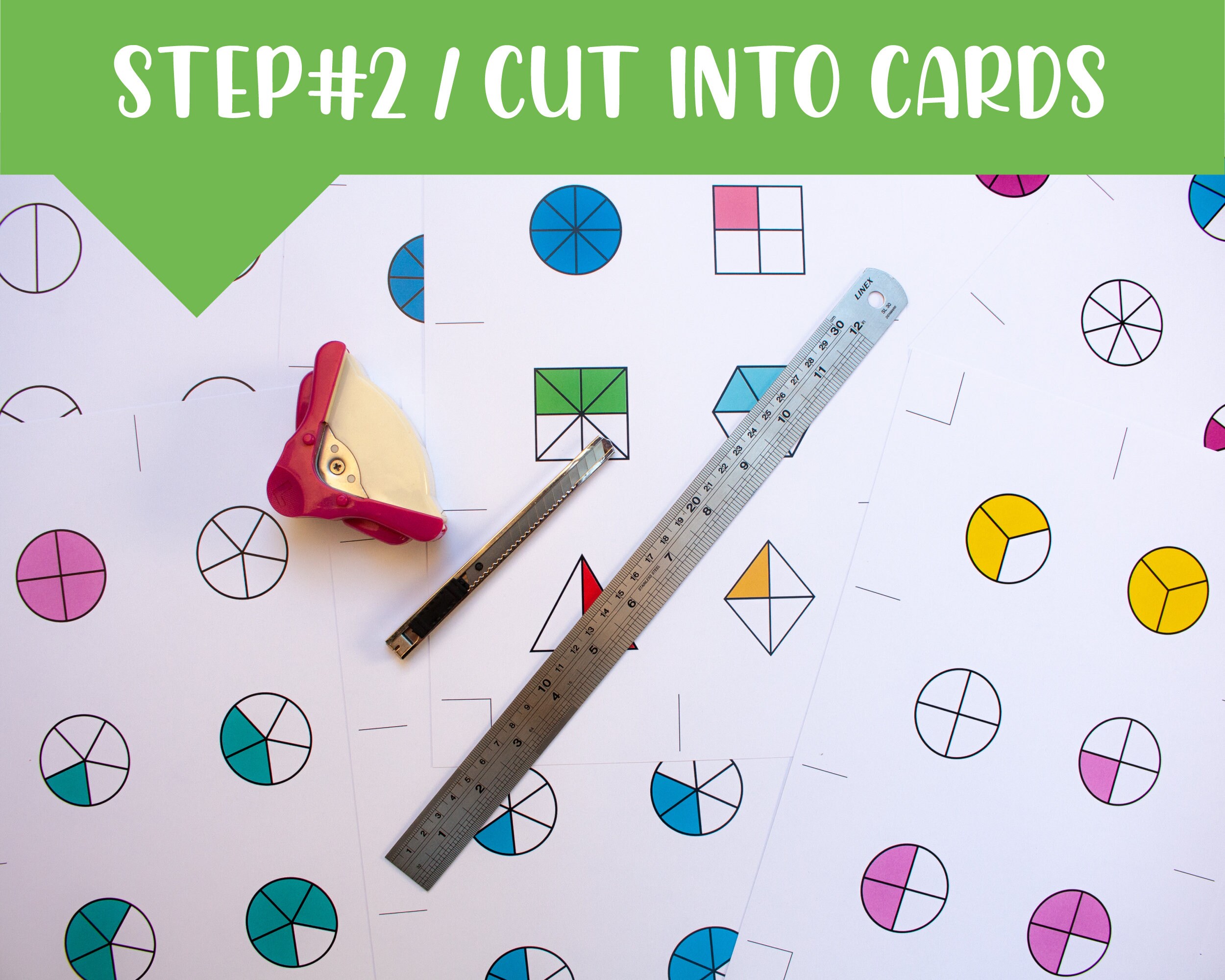 Fraction Flashcards: Printable Learning Cards (digital File) - Etsy UK