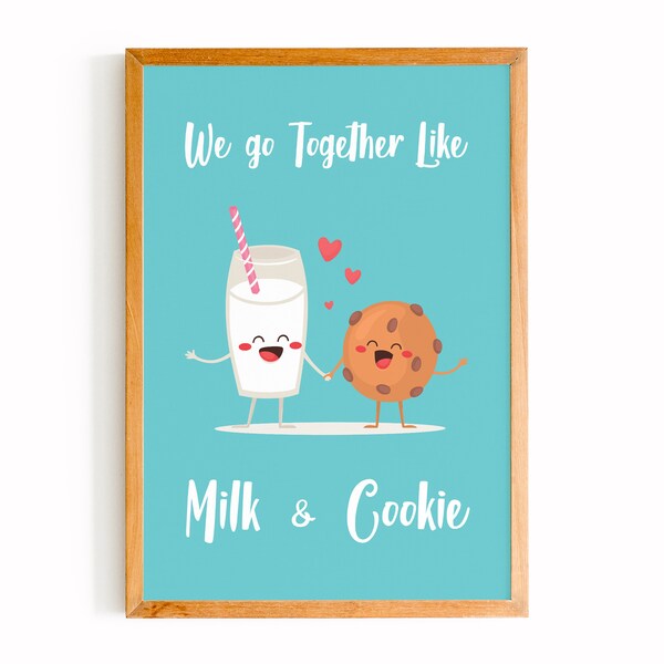 Cookies and Milk We Go Together - Etsy