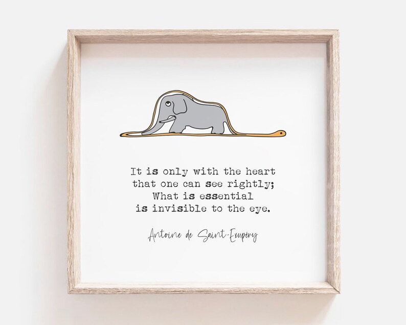 The Little Prince 6 Prints With Quotes, Motivational Print, Le Petit ...