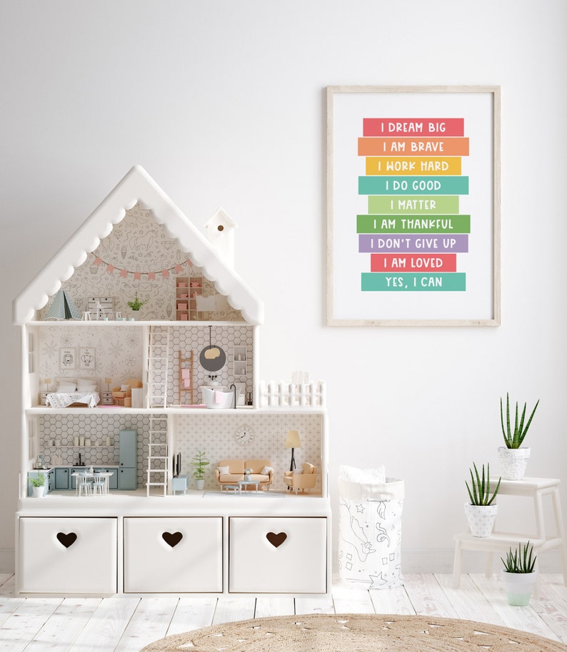 I'm Brave Print, Inspiring School Print, Inspirational Words, Classroom ...