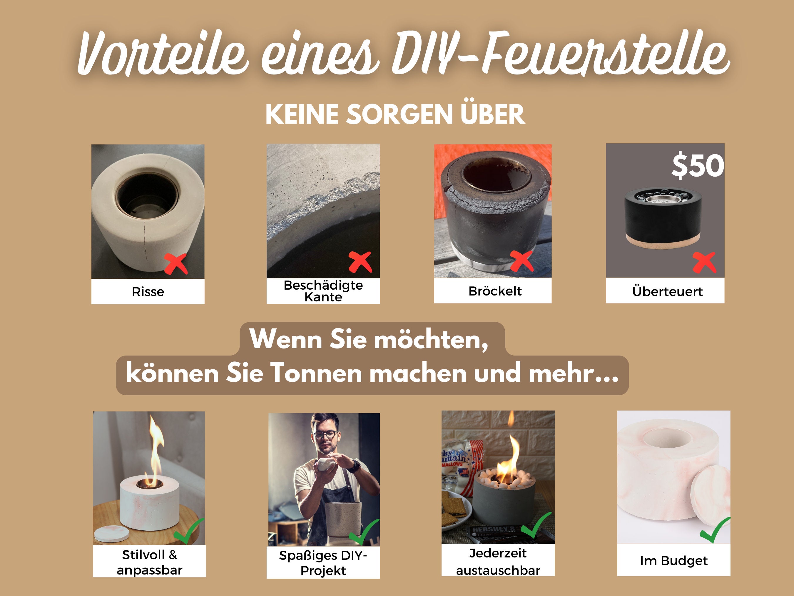 Faszinierend Silikonform Für Beton Bilder
