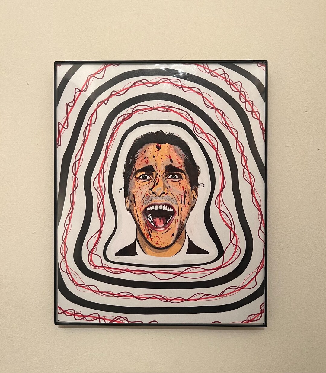 American Psycho Original Artwork 8x10 Print Wall Art Horror Movie Art ...