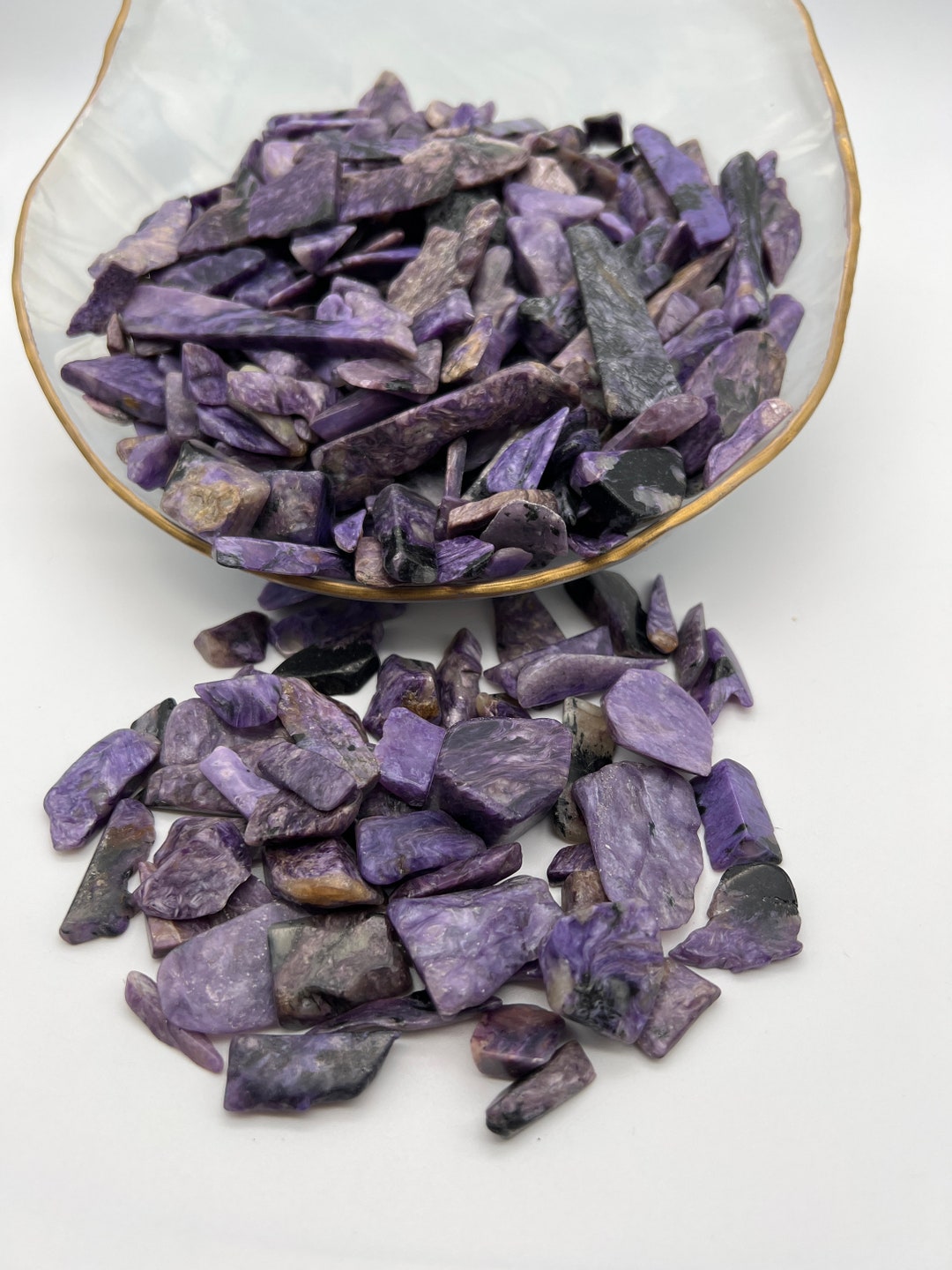 One Ounce 28 Grams Approx Charoite Chips Polished - Etsy