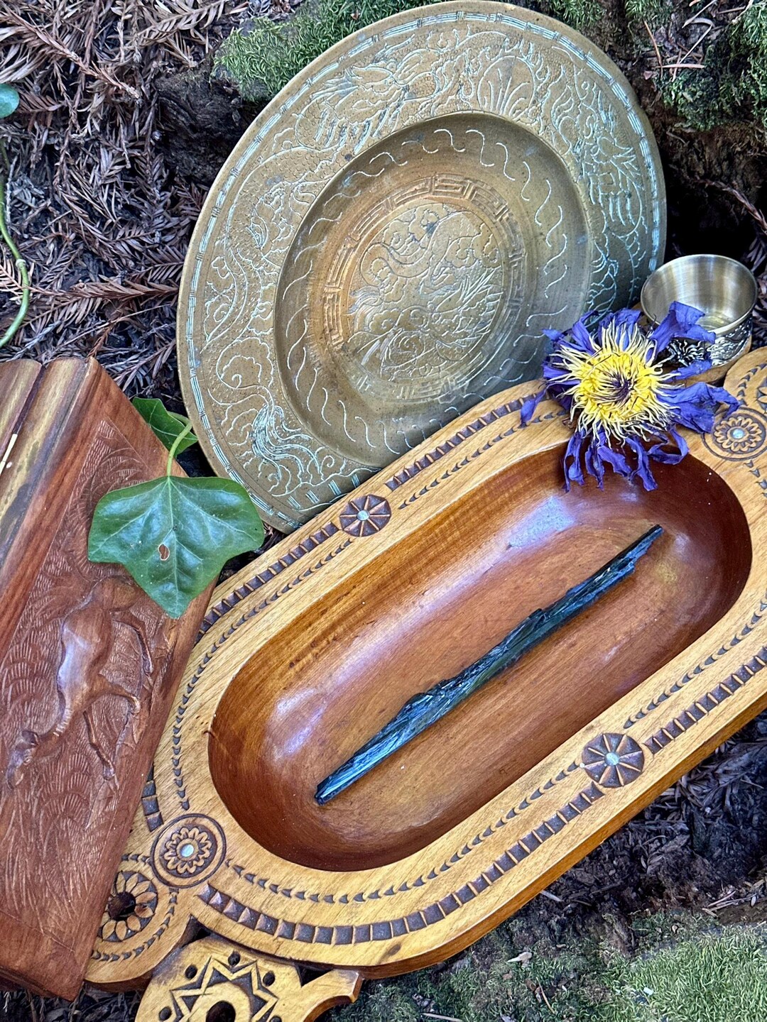 Mystic Wand of Vivianite: Rare Necro Crystal Ceremonial Tool - Etsy