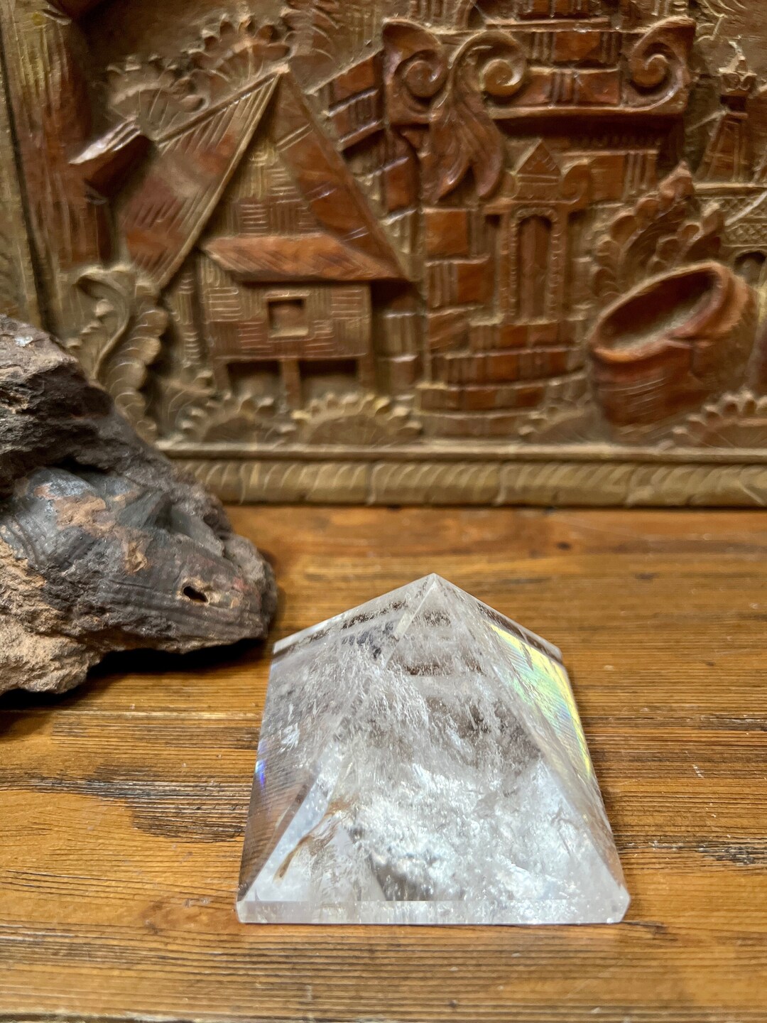 High Frequency Energy Quartz Pyramid (12.22 Oz or 346 Grams) - Etsy