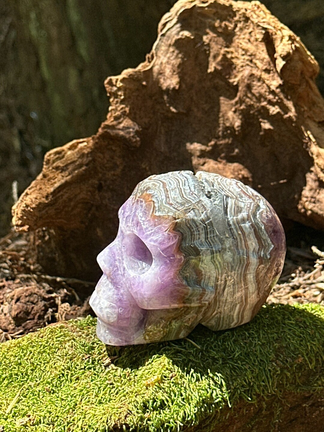 High Quality Crazy Lace Agate and Amethyst Skull - Etsy