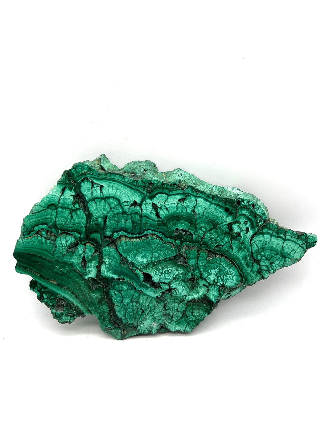 Malachite Slab Free Form Slab Stunning Banding - Etsy